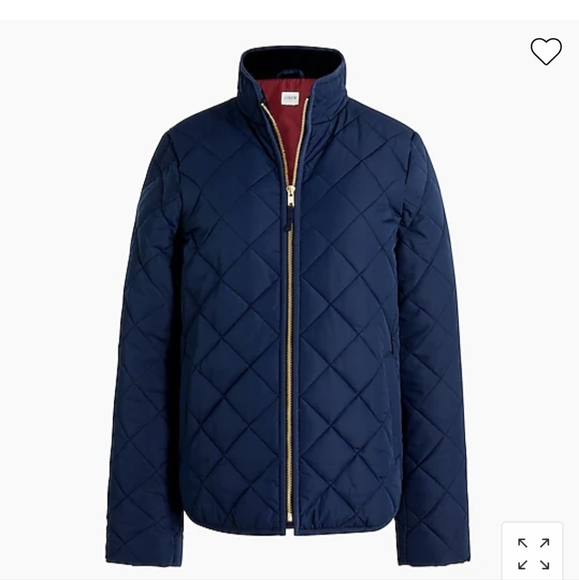 J. Crew | Jackets & Coats | J Crew Diamond Quilted Puffer Coat | Poshmark